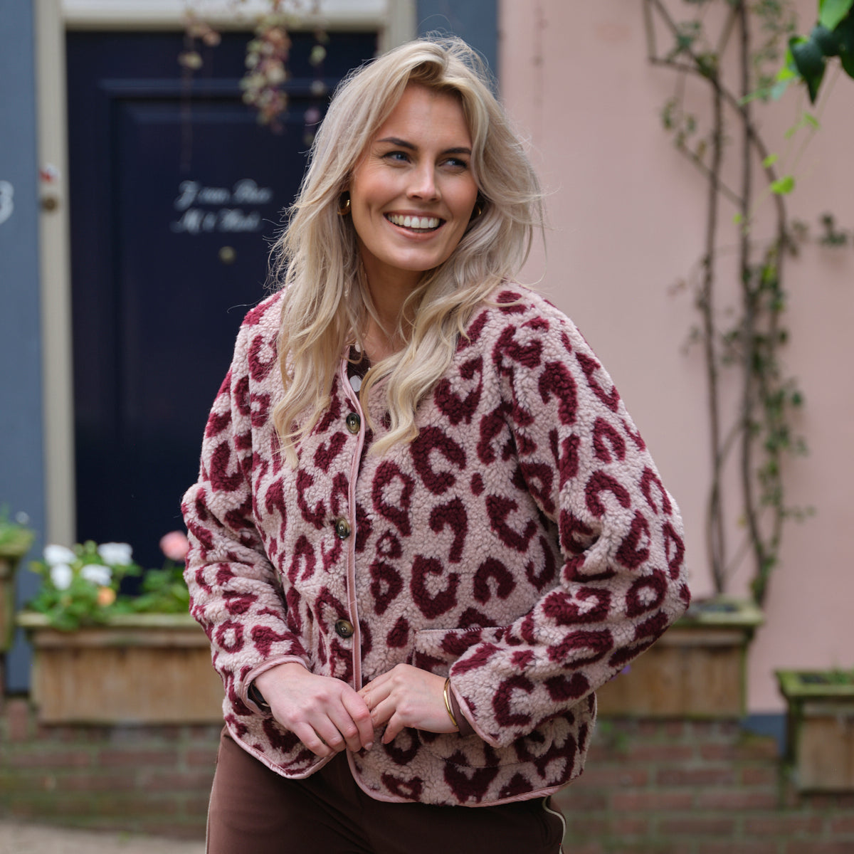 Leopard teddy jack roze burgundy – Hipvoordeheb.nl