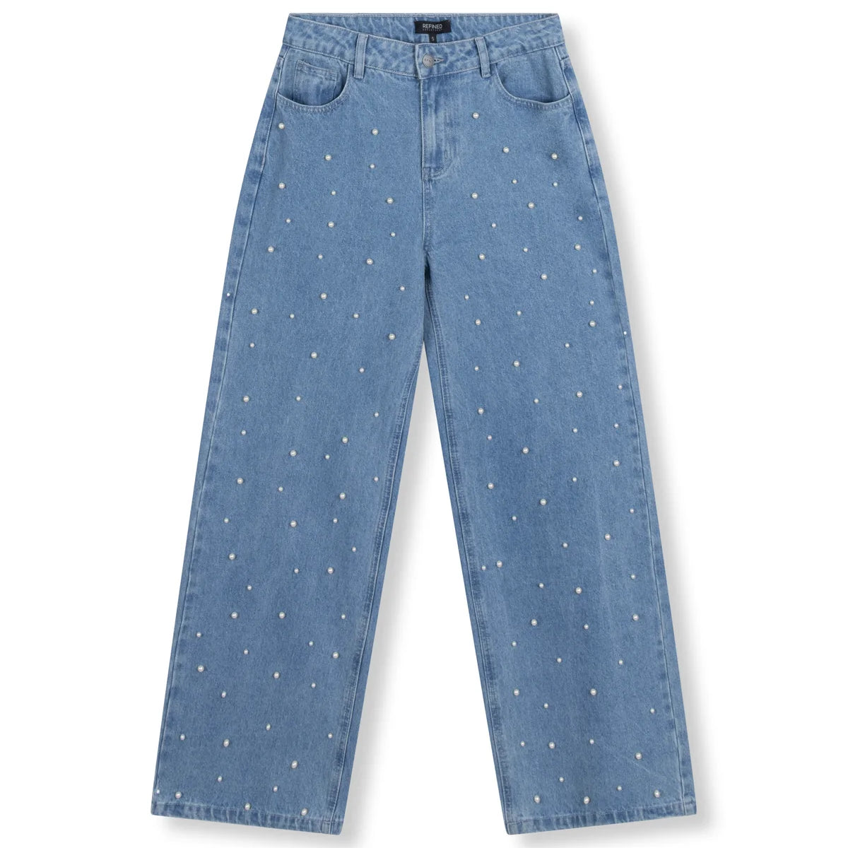 Refined Department pearl denim pants PAYTON blue denim – Hipvoordeheb.nl