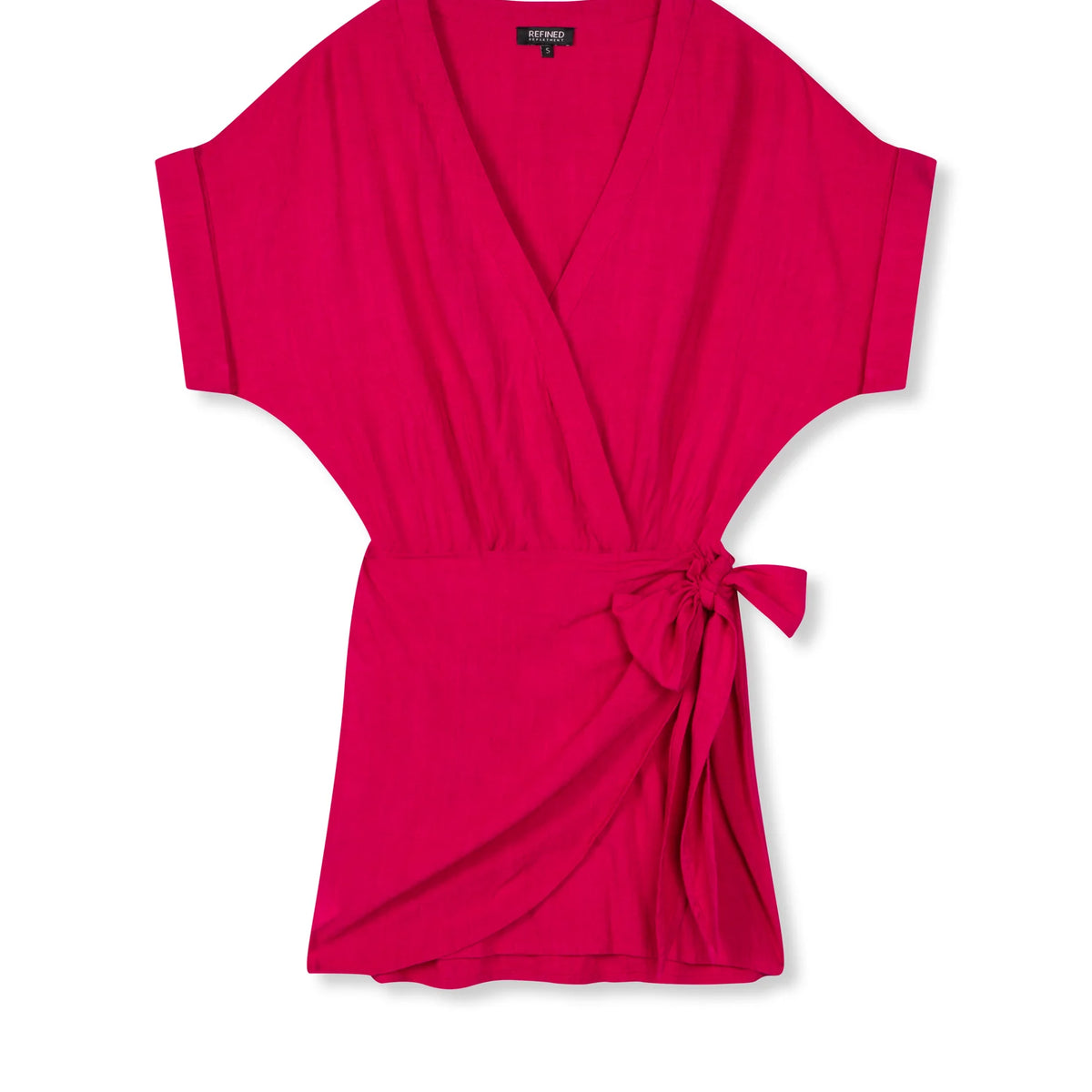 Refined Department wrap dress Seree fuchsia roze – Hipvoordeheb.nl