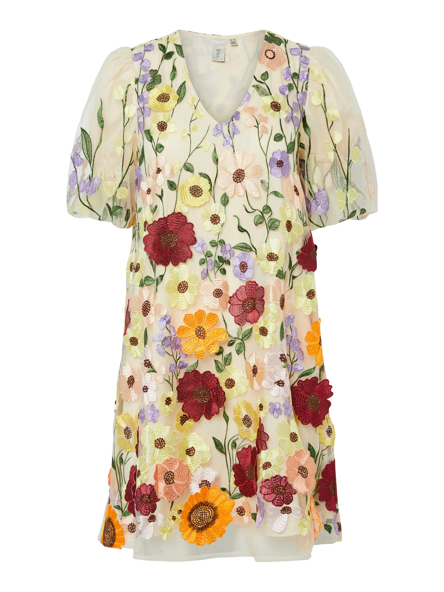 YAS Flowering dress whisper white – Hipvoordeheb.nl